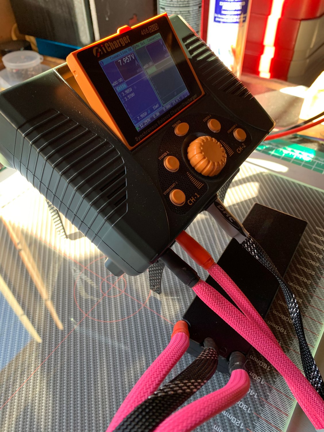 Junsi 406 Duo I Charger with 4- new DRC Chg cbl- Stand like new!! - R/C ...