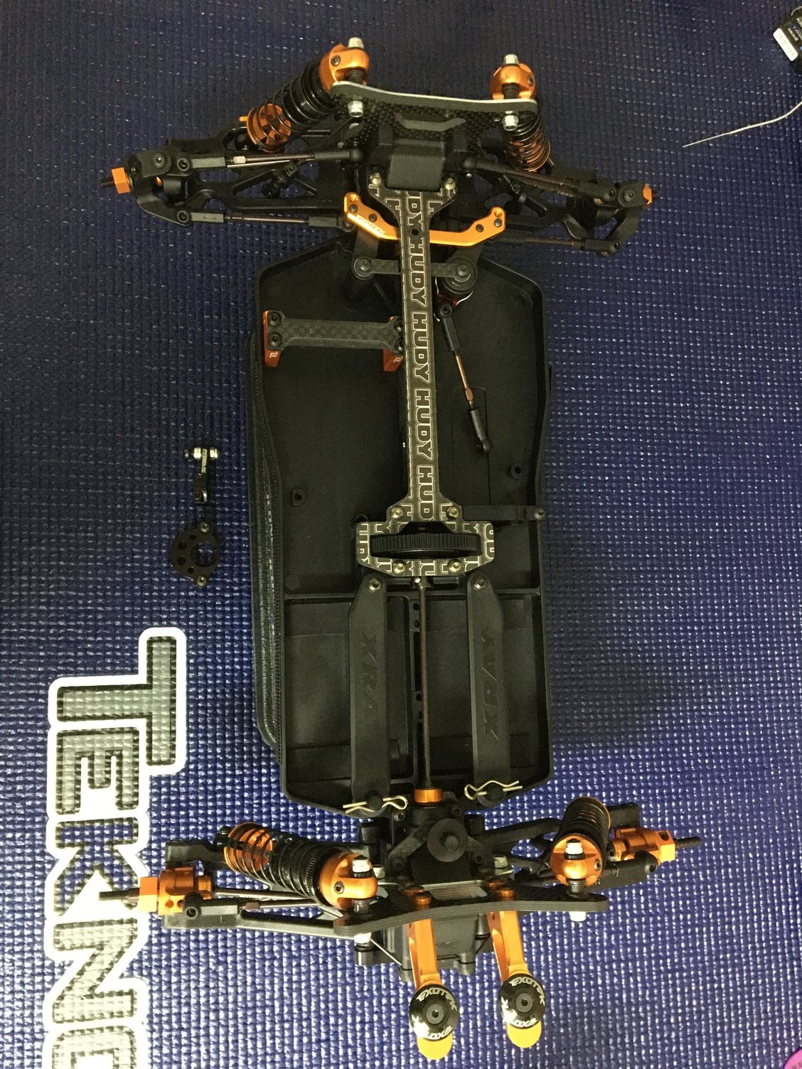 X RAY XB4 roller w/ 2 Kustom RC Graphics painted bodies MINT - R/C Tech ...