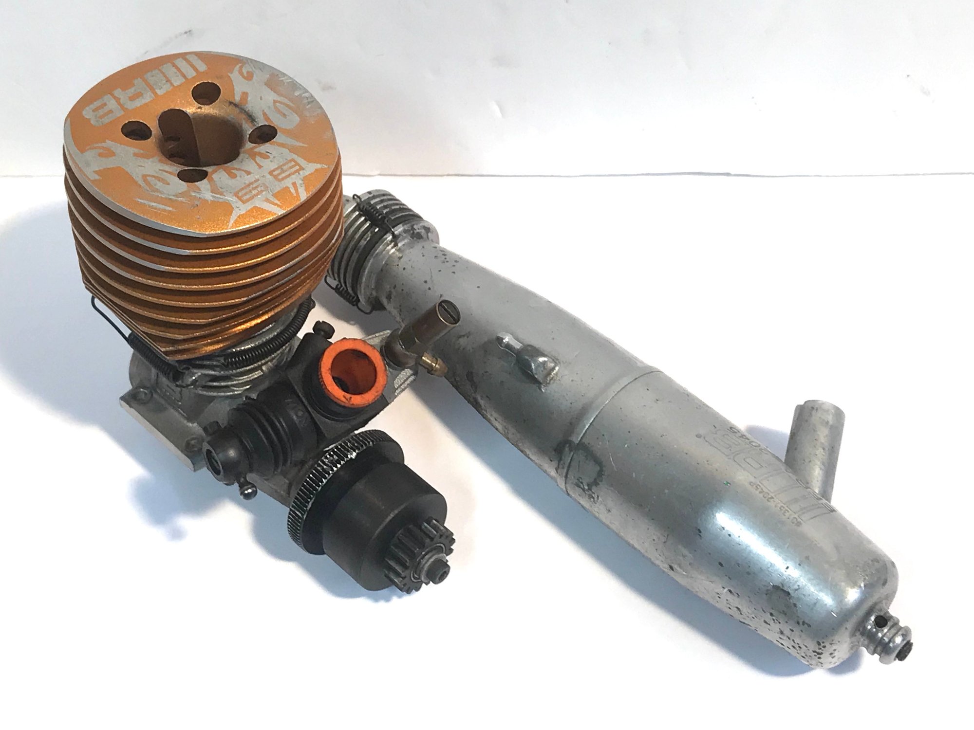 RB Concepts .21 Buggy B9 Nitro Engine with Clutch, bell & Exhaust - R/C ...