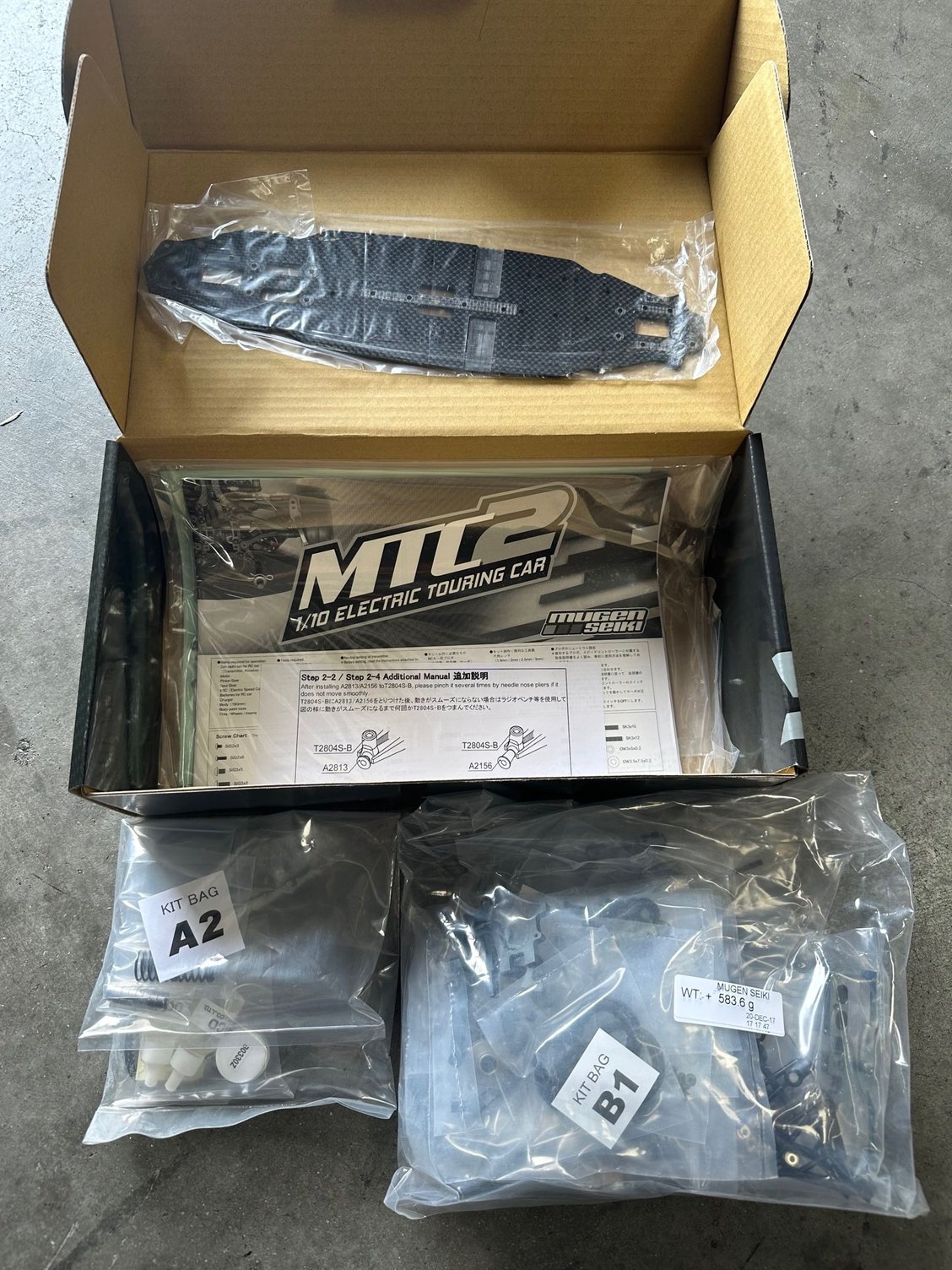 Mugen Seiki MTC2 Carbon Chassis Ep 1/10th Touring Car Kit Brand New in ...