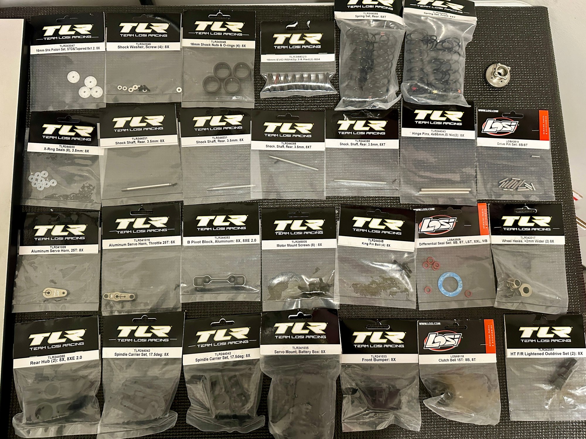 TLR 8th Scale 8x 2.0 Buggy & Truggy New Parts Lot - R/C Tech Forums