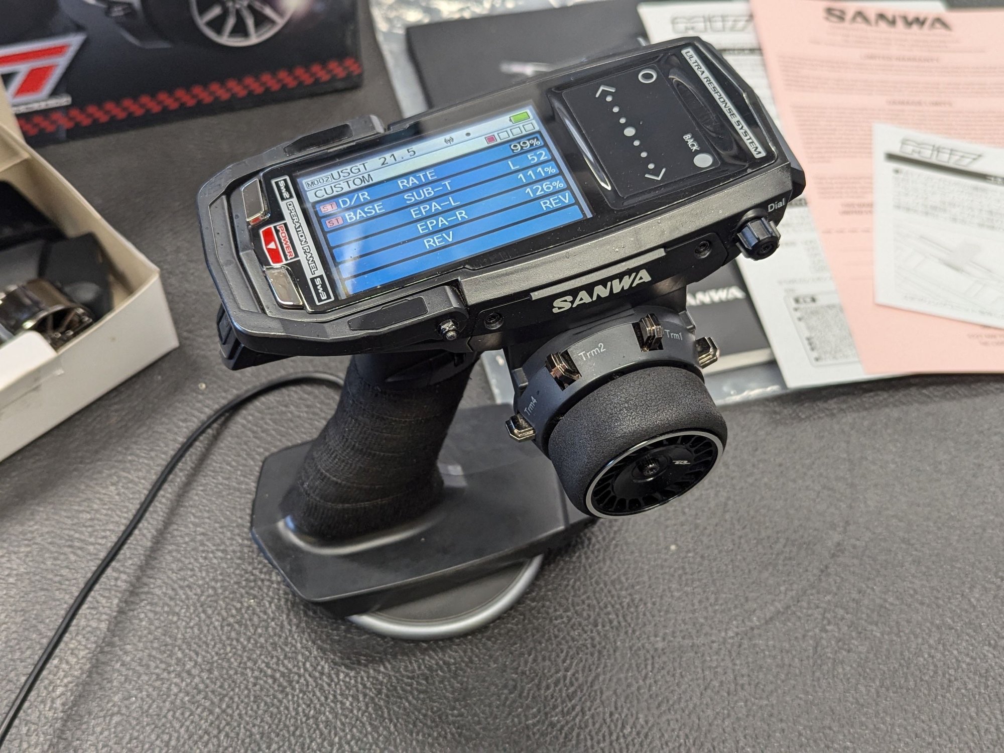 Sanwa M17 Transmitter + Black Alu Wheel + Wireless Charging - R/C Tech Forums