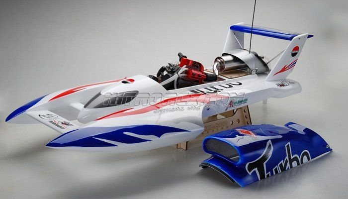 Exceed Racing FiberGlass TURBO 1300 GS260 Gas Powered Speed Boat KIT ...