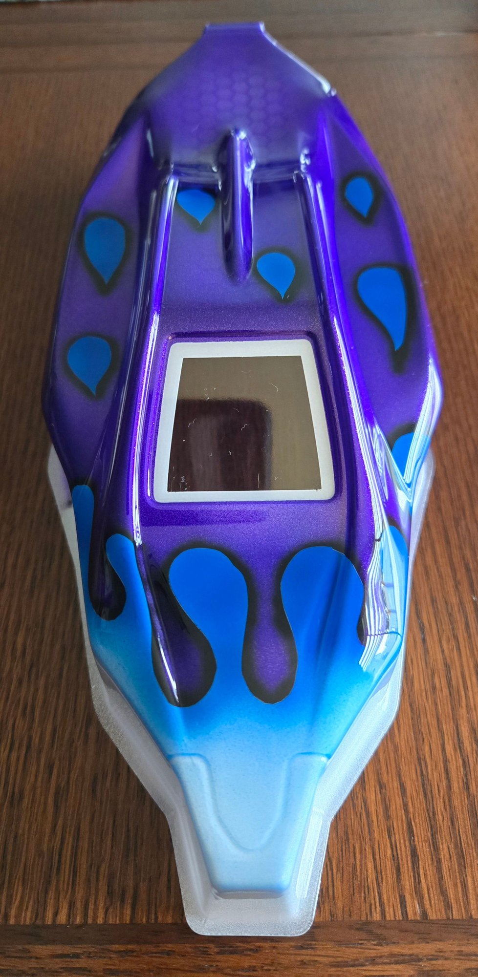 New Custom Painted b7 b7d Associated body with clear wings and decals ...