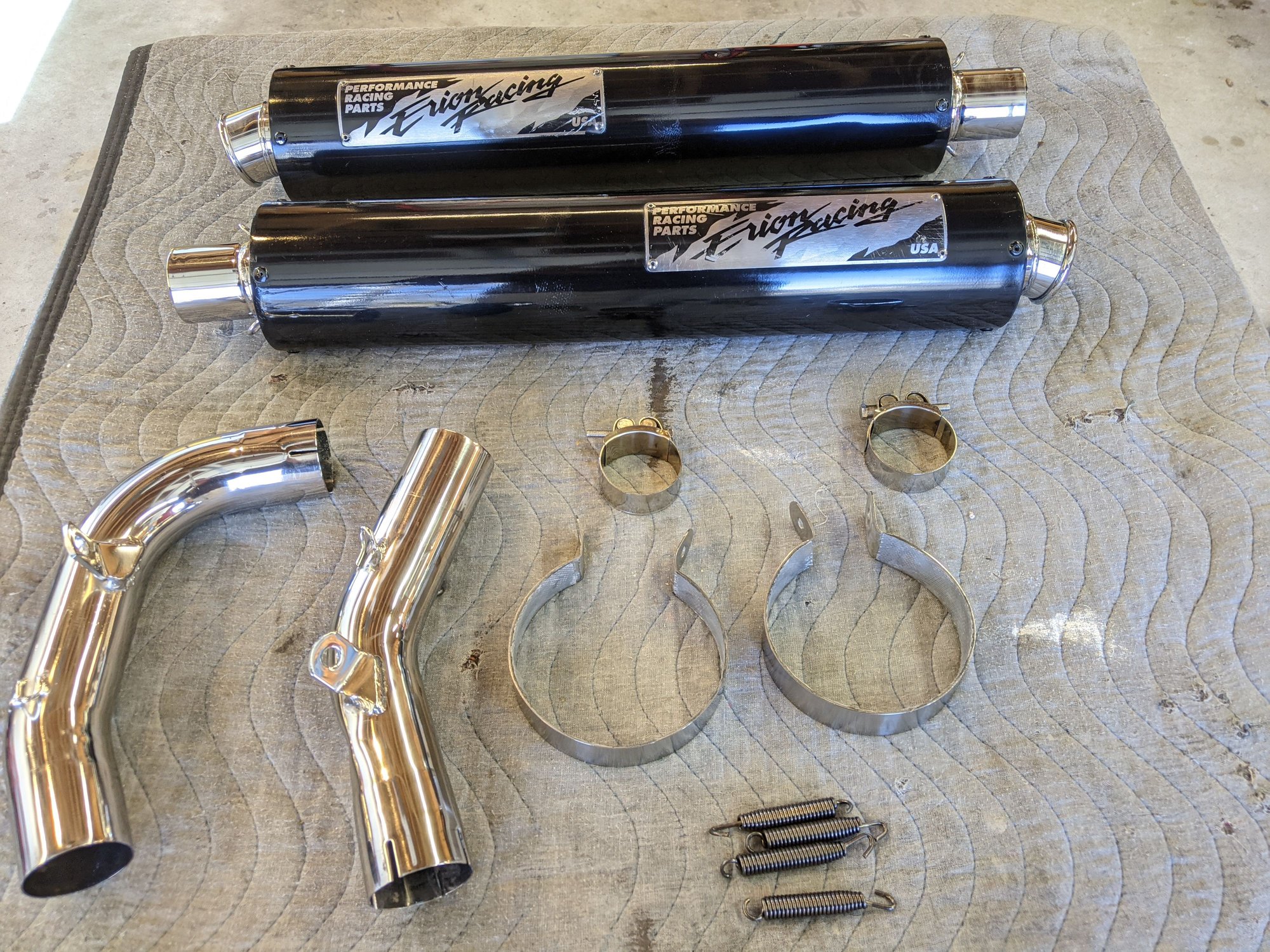 SOLD: Honda Superhawk VTR1000 Aftermarket Erion Racing Muffler ...