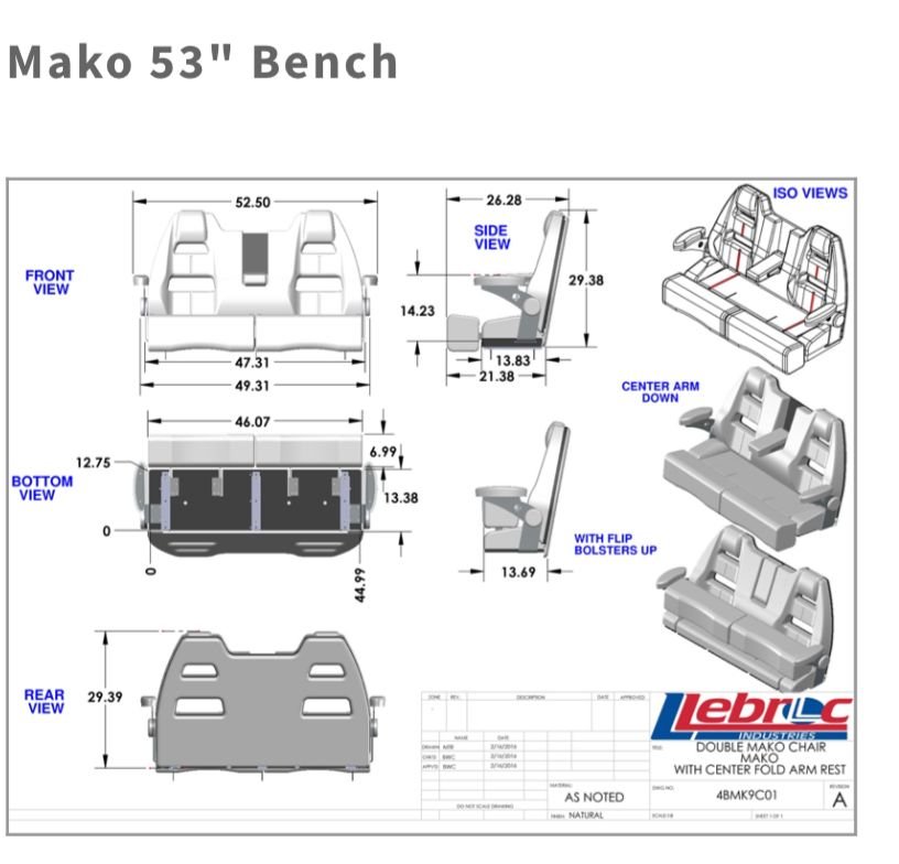 The Hull Truth - Boating and Fishing Forum - Llebroc Mako 53” bench ...