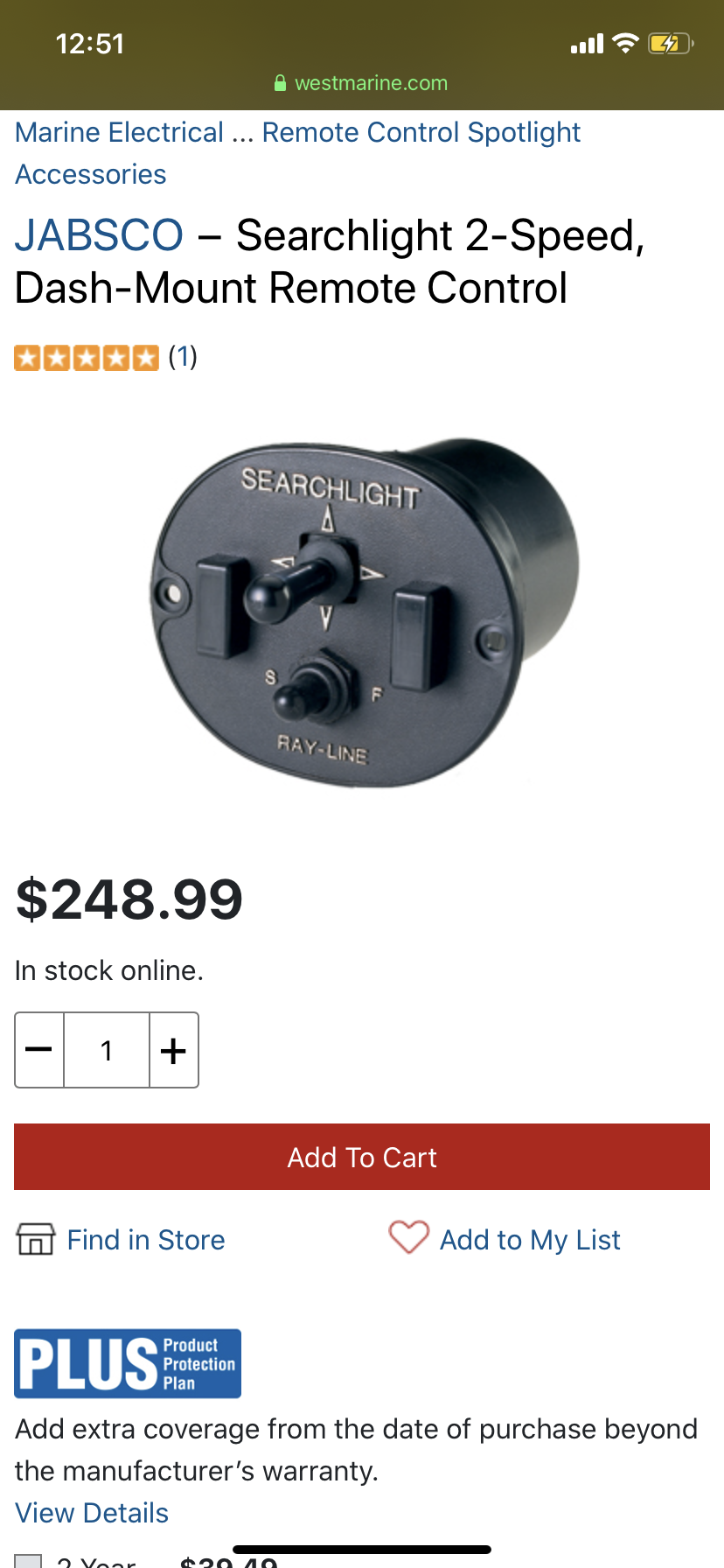 The Hull Truth - Boating and Fishing Forum - Jabsco searchlight remote ...