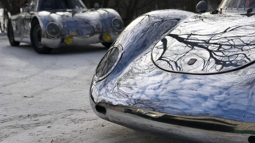 Christopher Runge brings his automotive works of art to Jay Leno's Garage