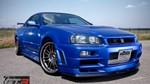 Bayside Blue R34 Nissan GT-R driven by Paul Walker for sale