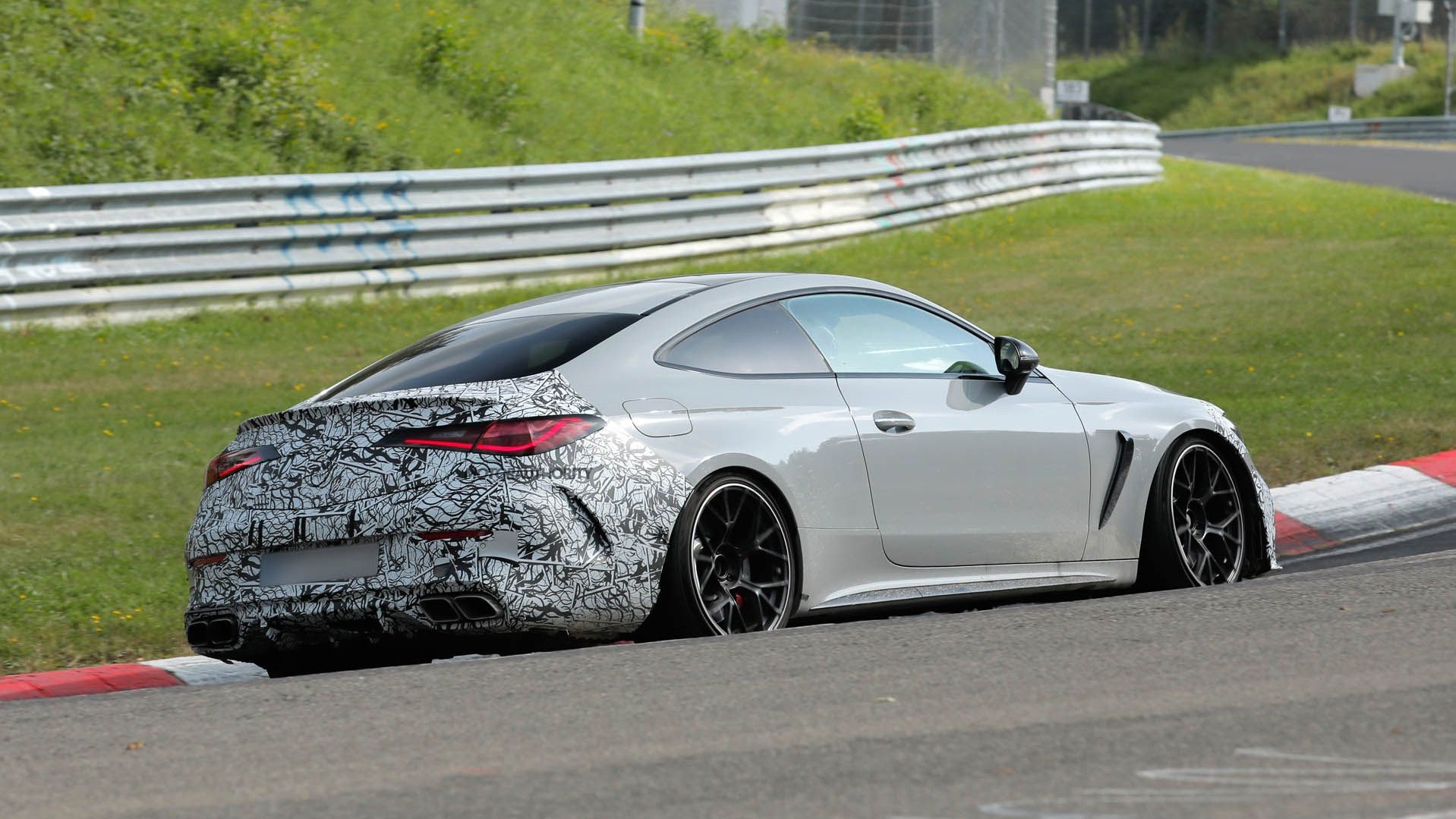 2026 Mercedes-AMG CLE 63 spied possibly testing V-8 engine