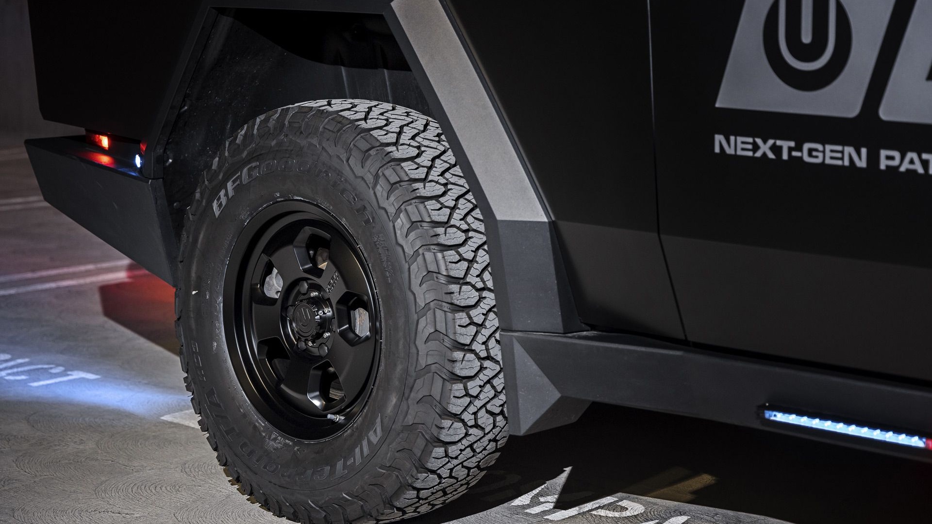 Tesla Cybertruck turned into silent police cruiser