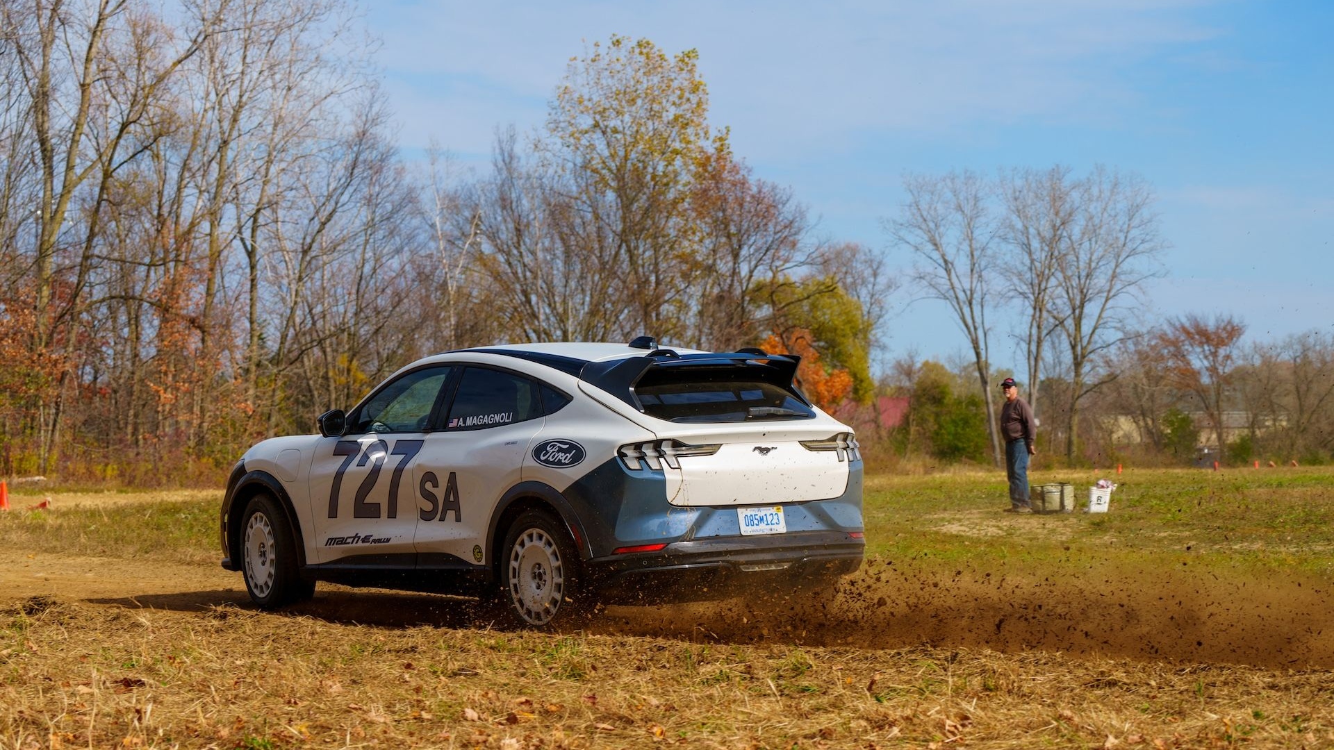 A Ford Mustang Mach-E Rally dominated an SCCA RallyCross