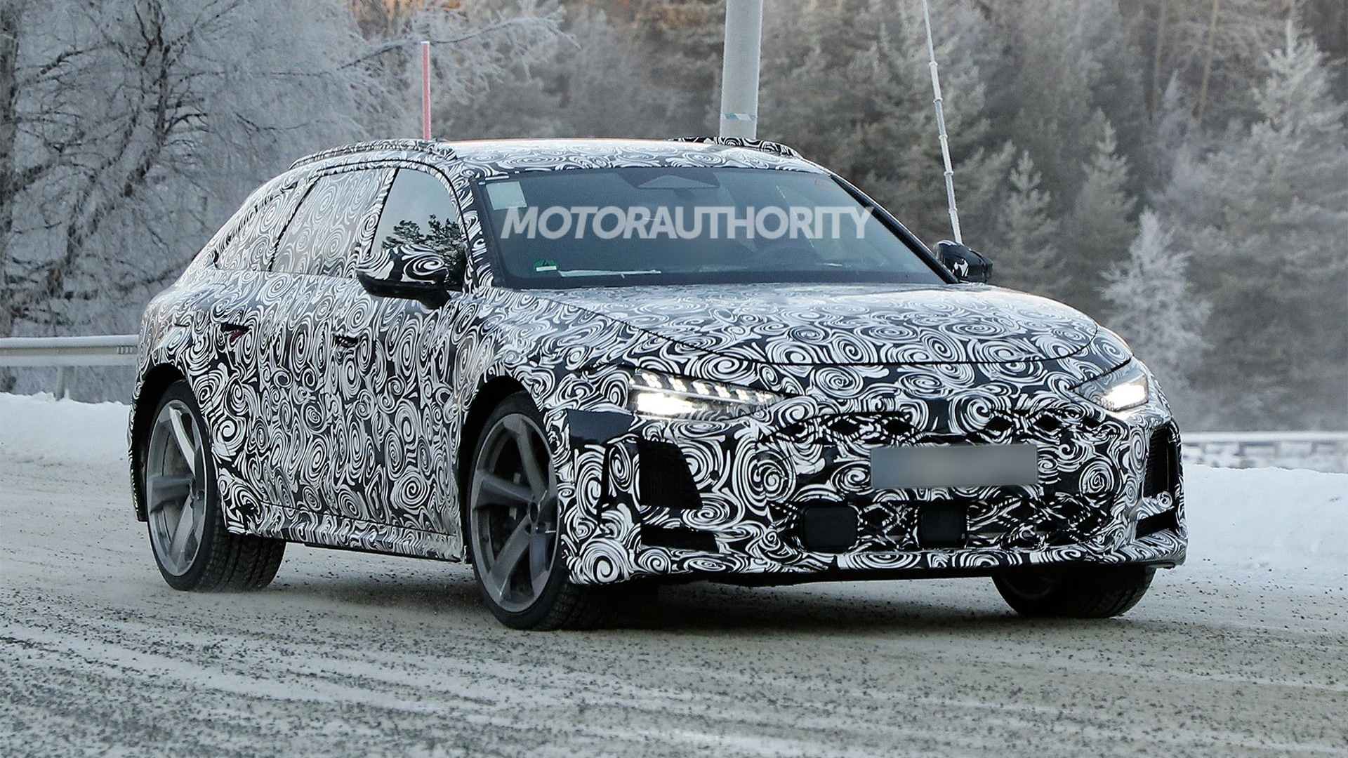 2026 Audi RS 7 Avant spied winter testing