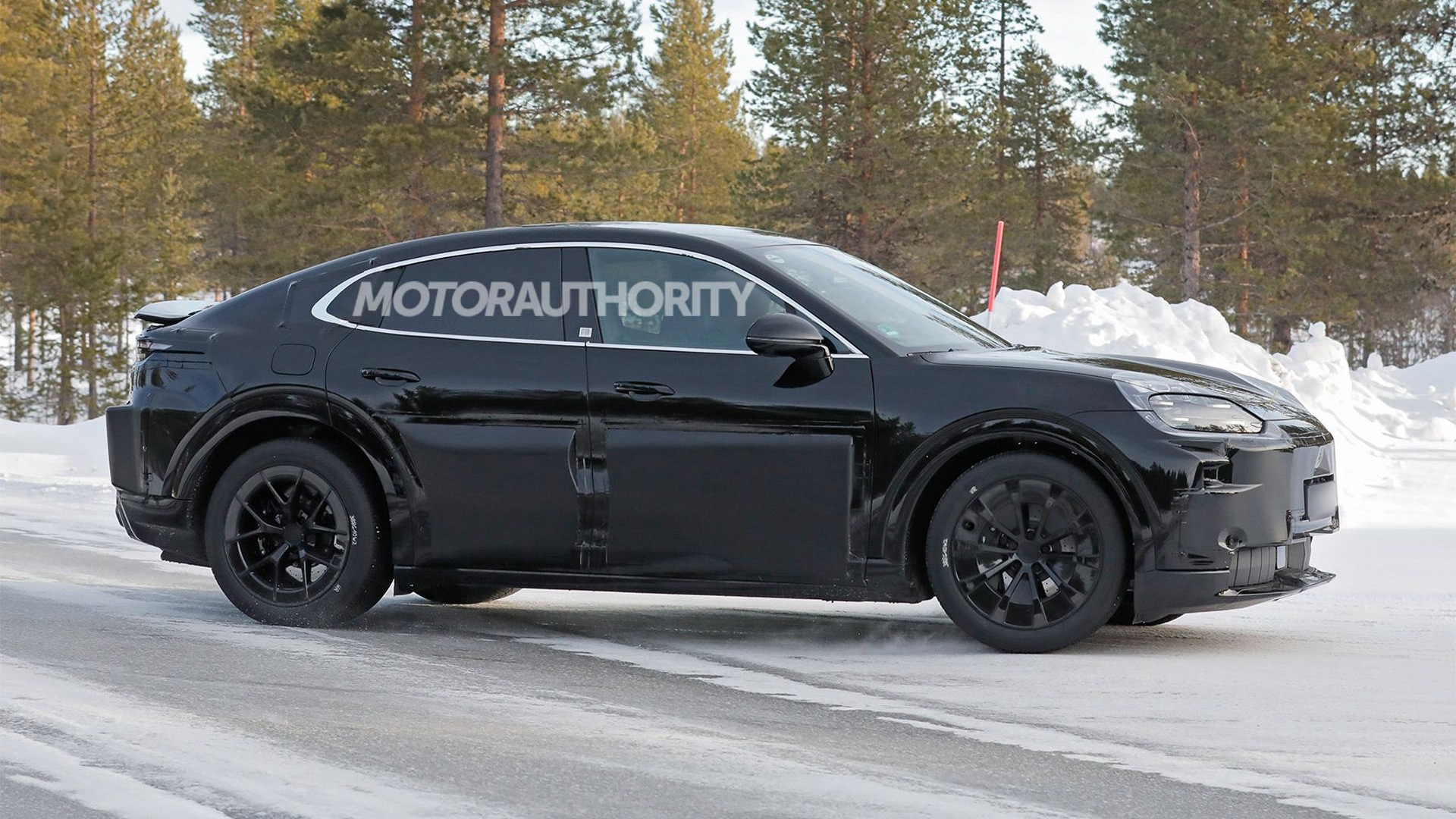 2028 Porsche Cayenne Coupe EV spied with new details