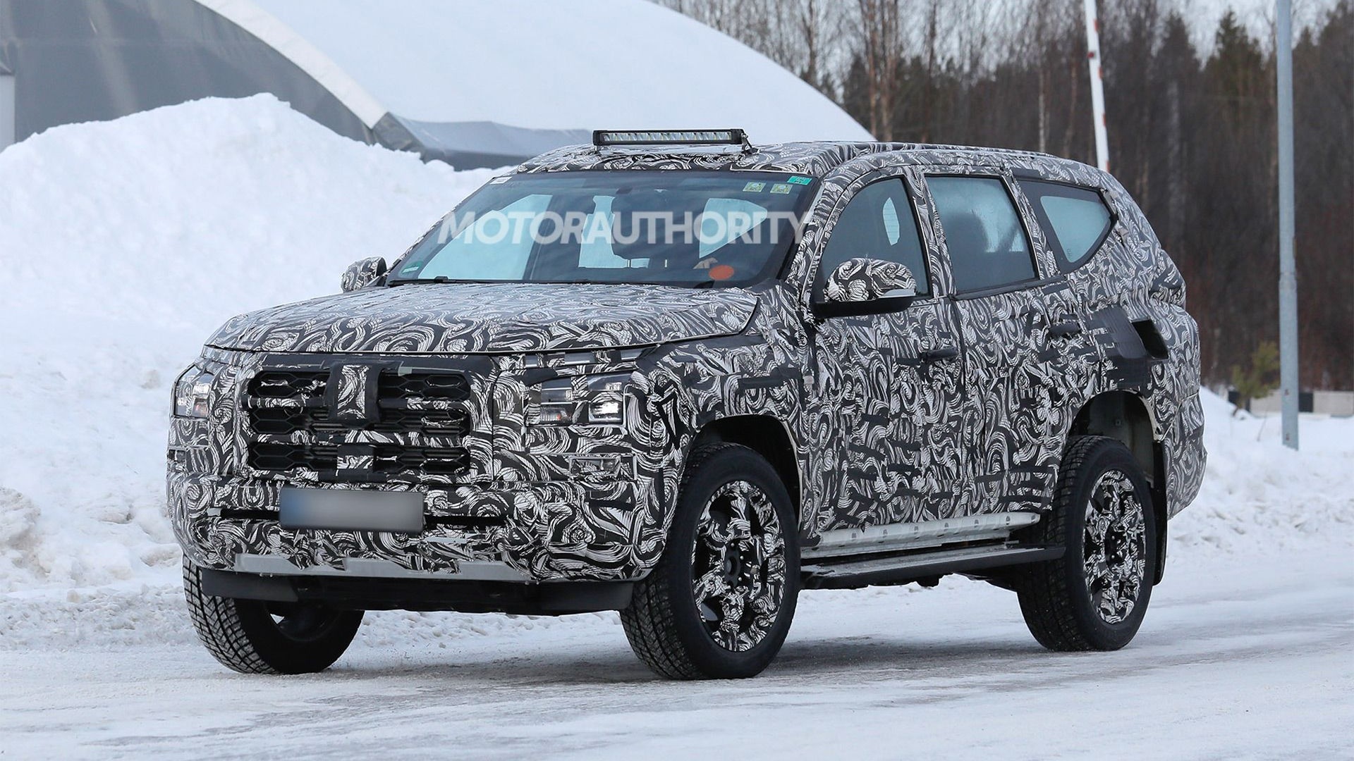 2026 Mitsubishi Pajero Sport body-on-frame SUV spied