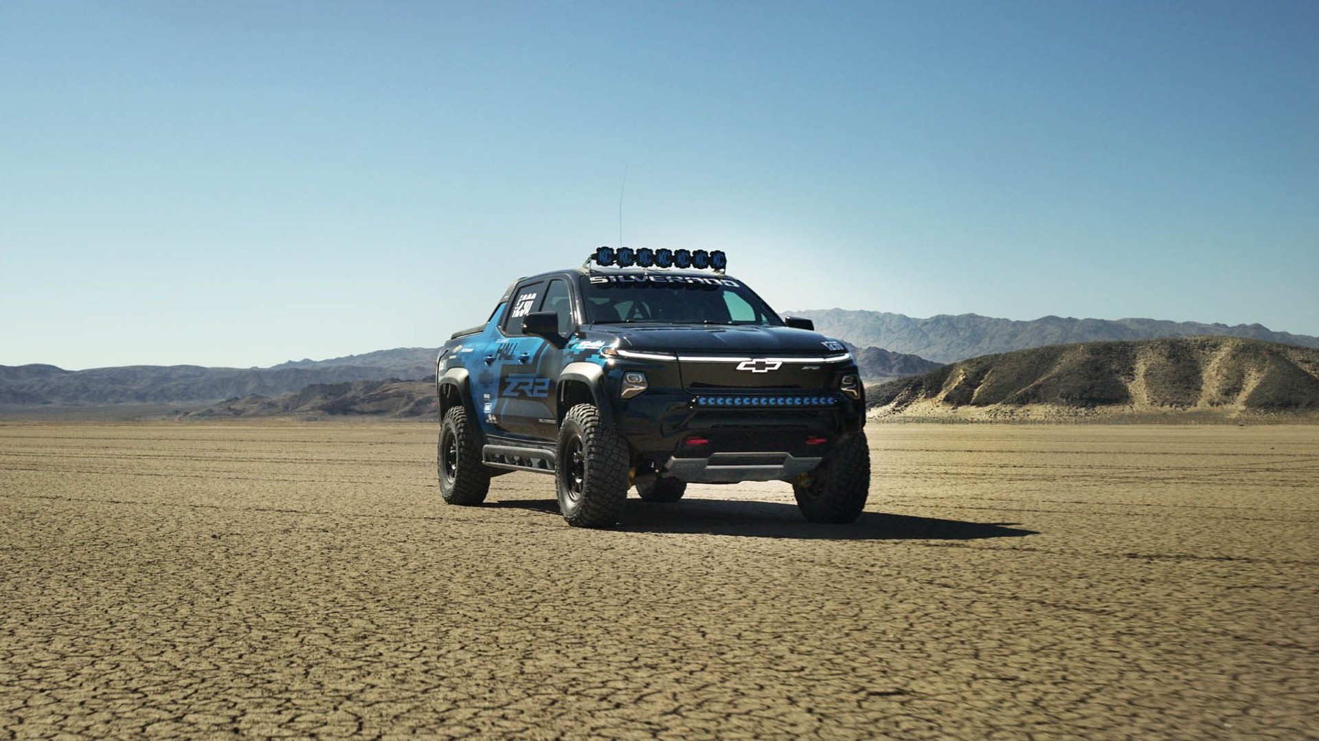 Chevy's racing a 1,100-hp Silverado EV ZR2 concept off-road
