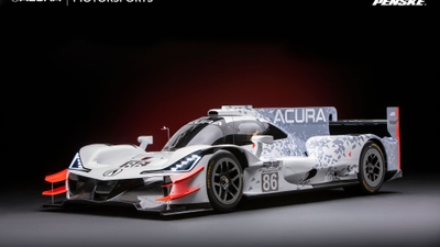 Acura ARX-05 prototype race car bows at The Quail