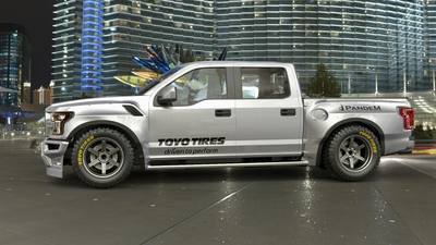 A wide-body kit for the Ford F-150 Raptor could look like this