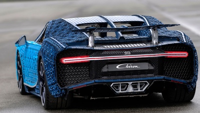This life-size, drivable Lego Bugatti Chiron has 2,304 electric motors