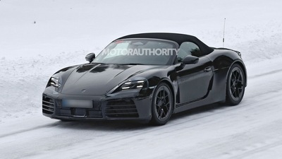 2026 Porsche 718 Boxster EV sheds camo in latest spy shots
