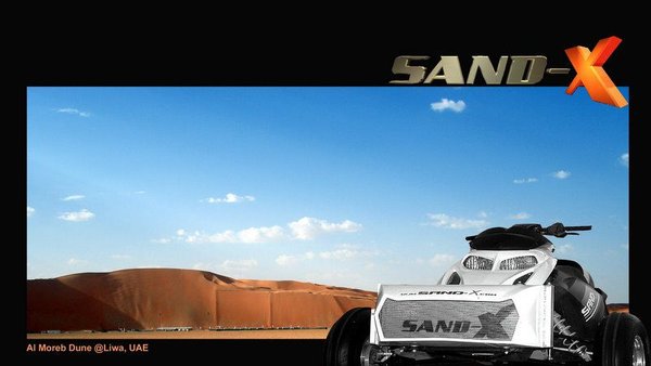 Sand-X extreme performance offroad vehicle mates snowmobile with ATV