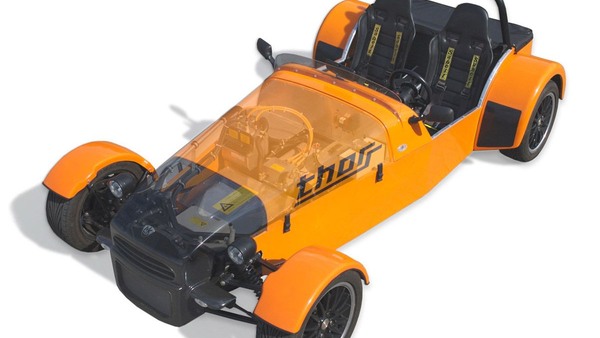 Electric-powered superlight sports car from the Netherlands