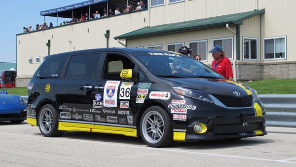 Toyota goes racing with the Sienna and we drive it