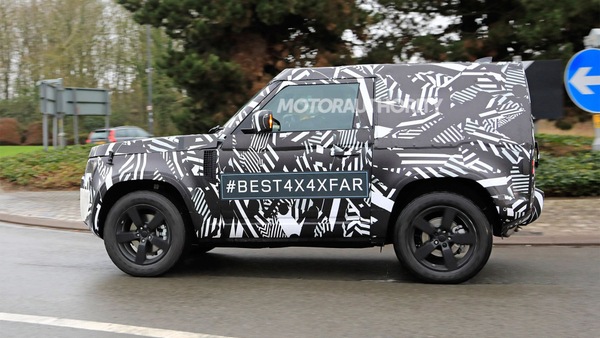 2020 Land Rover Defender 3-door spy shots and video