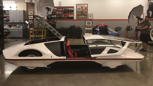 Glickenhaus' iconic Ferrari Modulo concept drives on despite fire