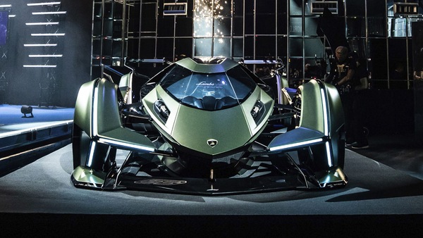Lambo V12 Vision Gran Turismo is a single-seater from the future