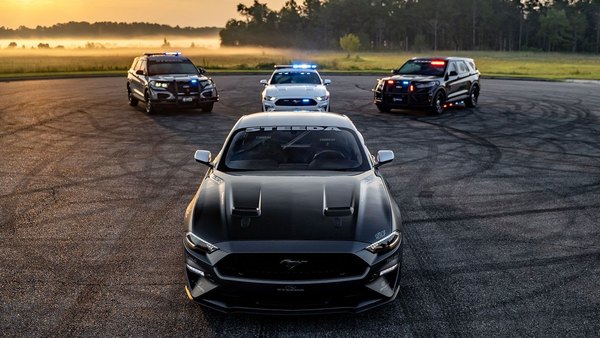 Steeda SSV program modifies Ford Mustang and Explorer for police duty