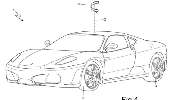 Ferrari patents advanced rear-wheel-steering system