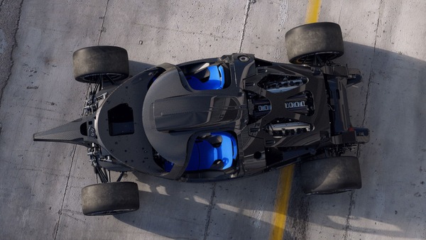 Bugatti shows off Bolide's carbon-fiber tub