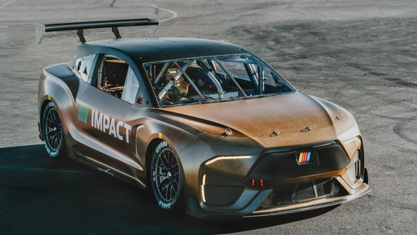 See NASCAR's electric race car prototype in bare plant-based body
